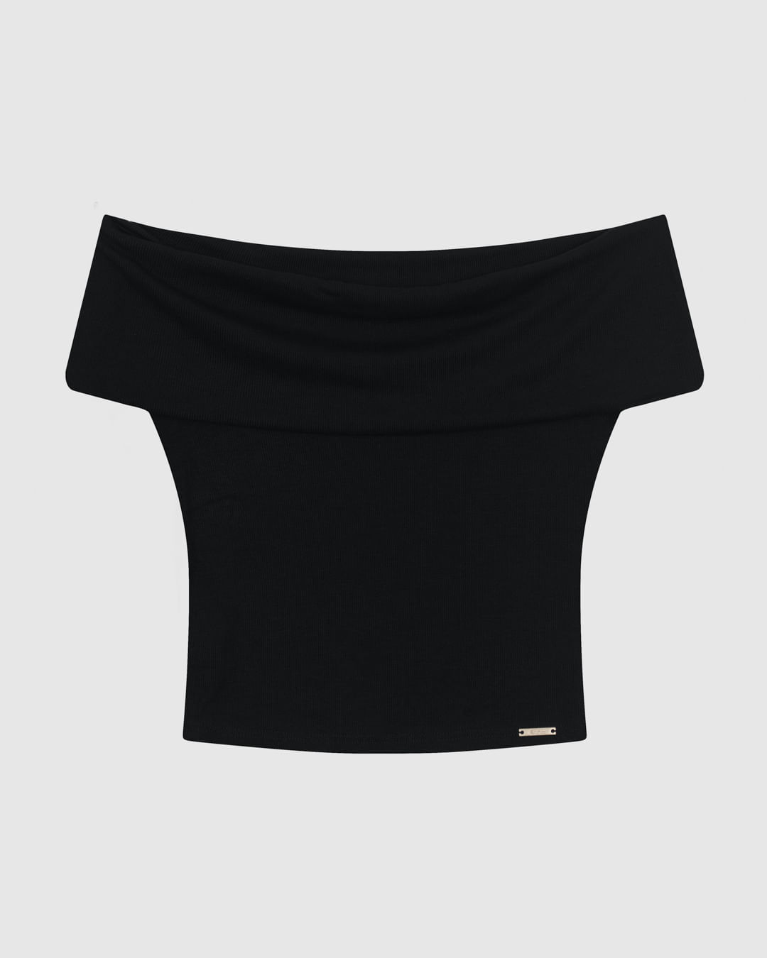 Blusa Justa Feminina Decote Ombro A Ombro Em Malha Viscose Canelada ...