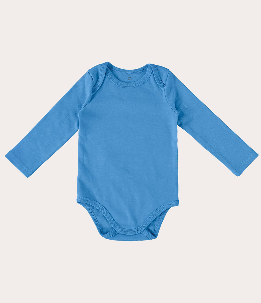 Boby Bebê Manga Longa em Ribana Leve Malweee Kids Azul Claro RN - Malwee