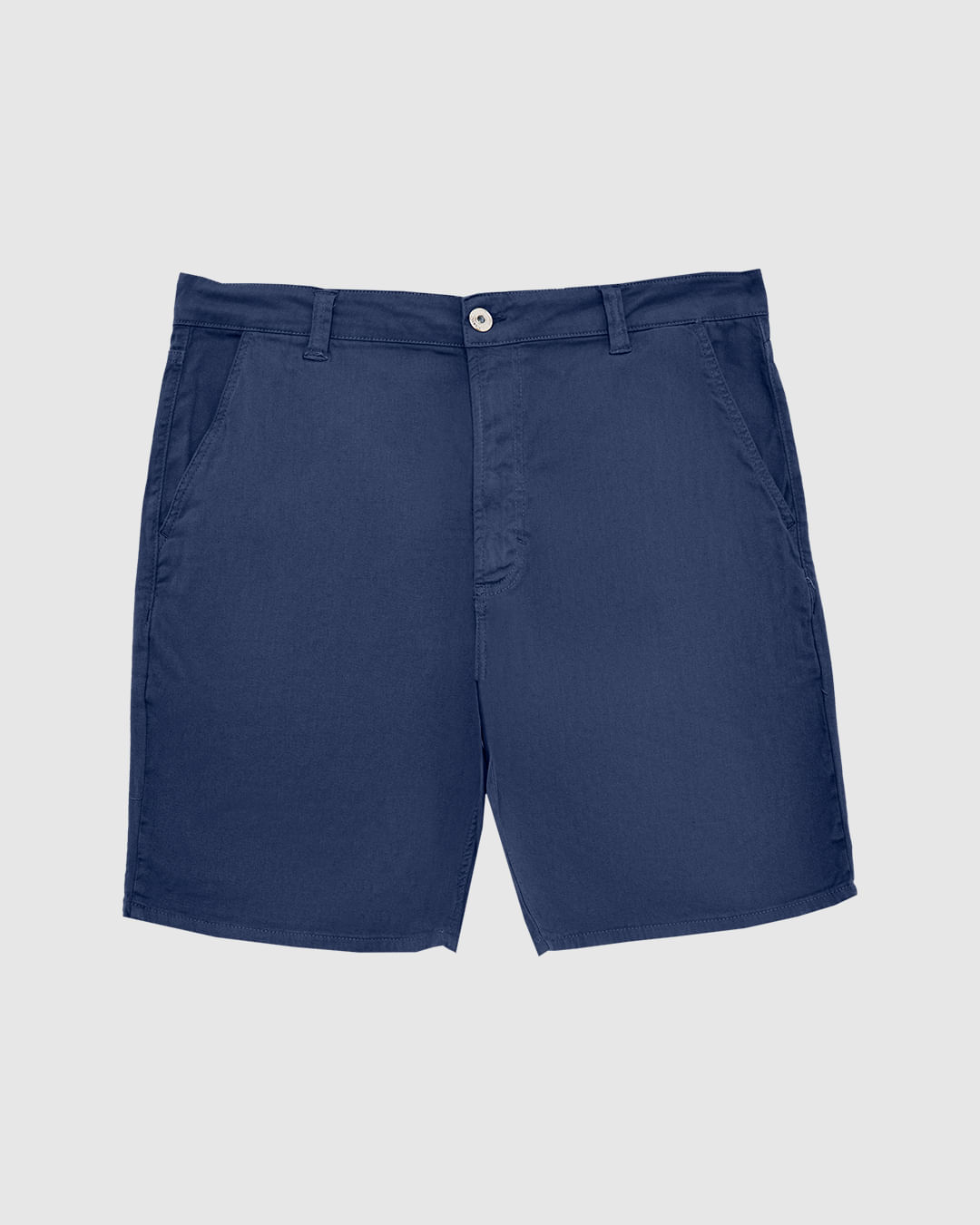 Bermuda Masculina Plus Size Slim Em Sarja Com Elastano Azul 46 - Malwee